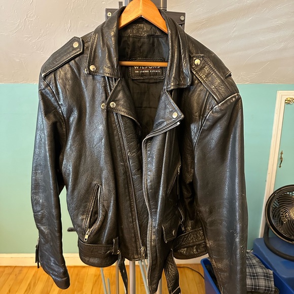 Wilsons Leather | Jackets & Coats | Biker Moto Leather Wilson Brand ...